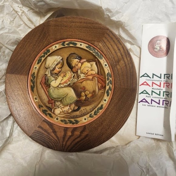 Anri | Wall Decor | Anri Ferrandiz Vintage 972 Mothers Day Carved Wood ...